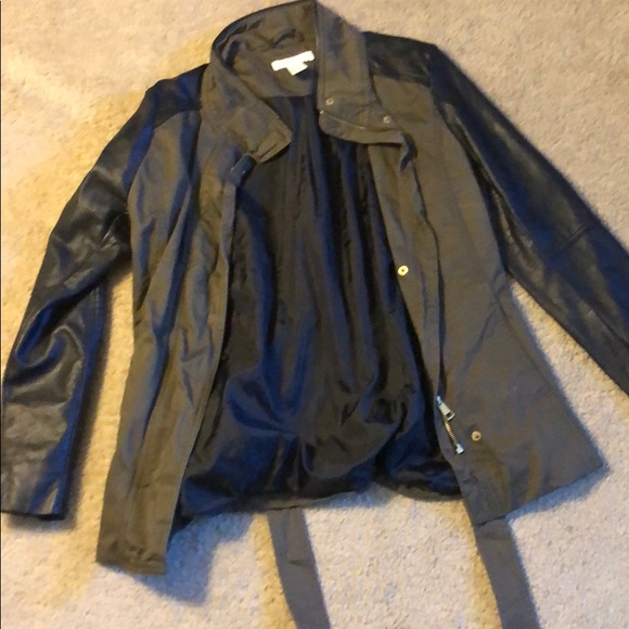 H&M | Jackets & Coats | Hm Leather Army Utility Jacket | Poshmark